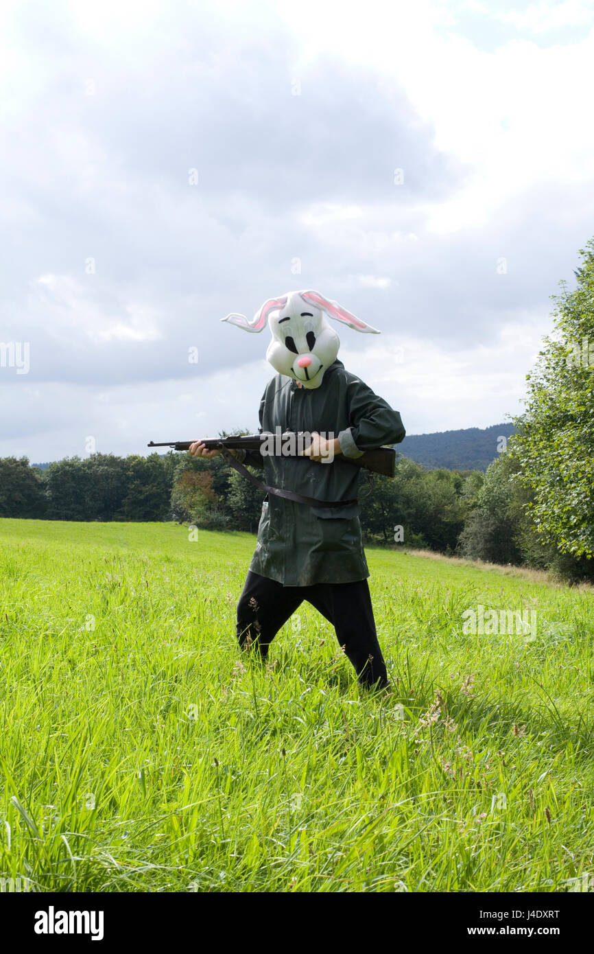 Woman wearing rabbit mask hi-res stock photography and images - Alamy
