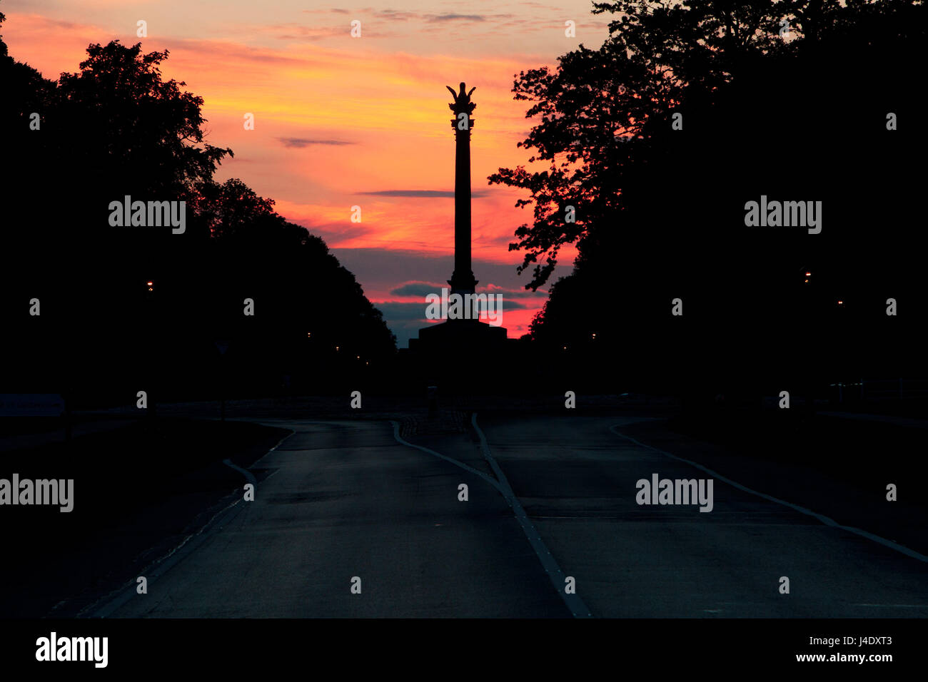 The Phoenix Monument at the Phoenix Park in Dublin, Ireland Stock Photo ...
