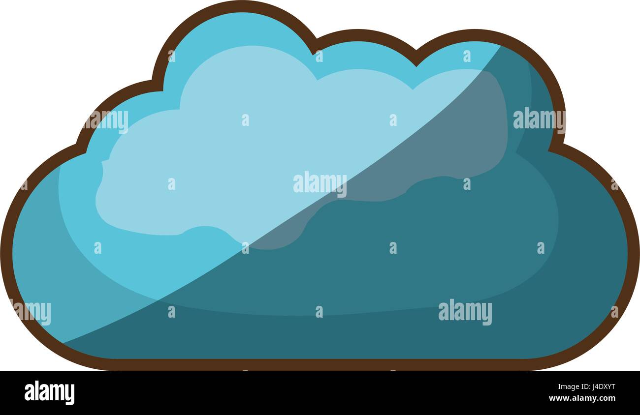 Clear sky with thick cloud Stock Vector Images - Alamy