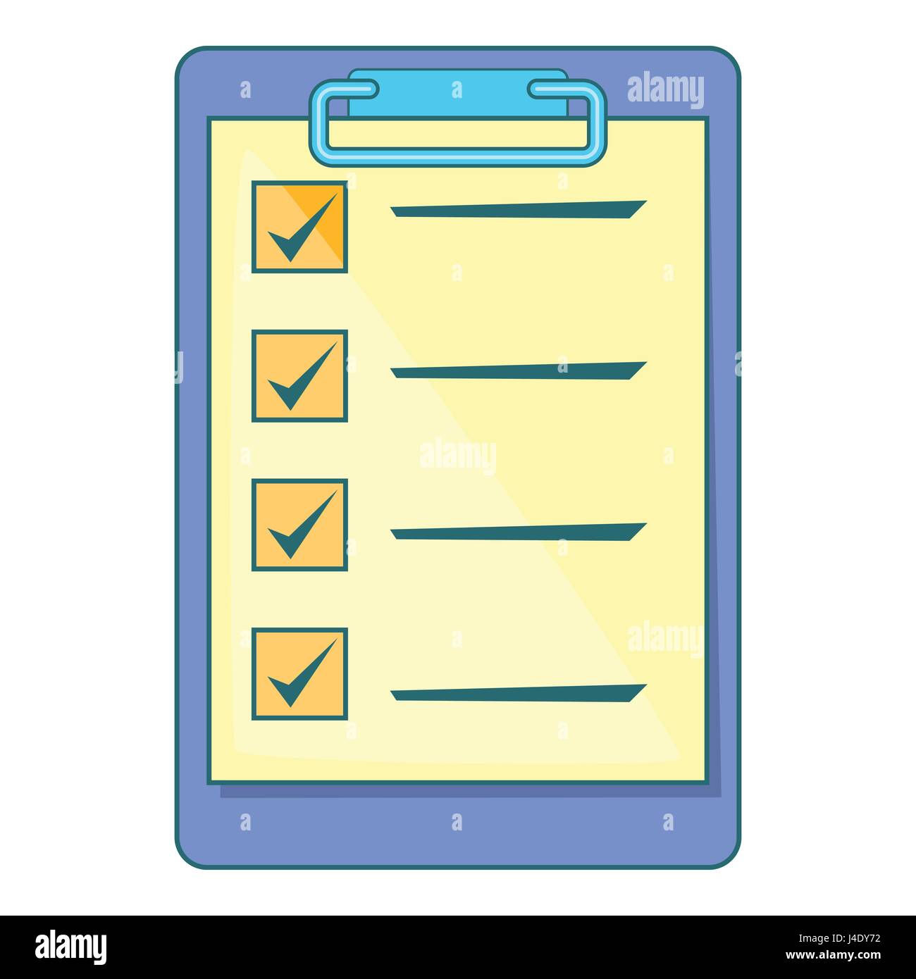 Clipboard check list icon, cartoon style Stock Vector Image & Art - Alamy