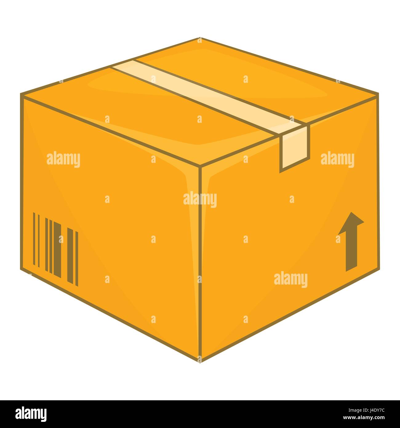 Cardboard box icon, cartoon style Stock Vector Image & Art - Alamy