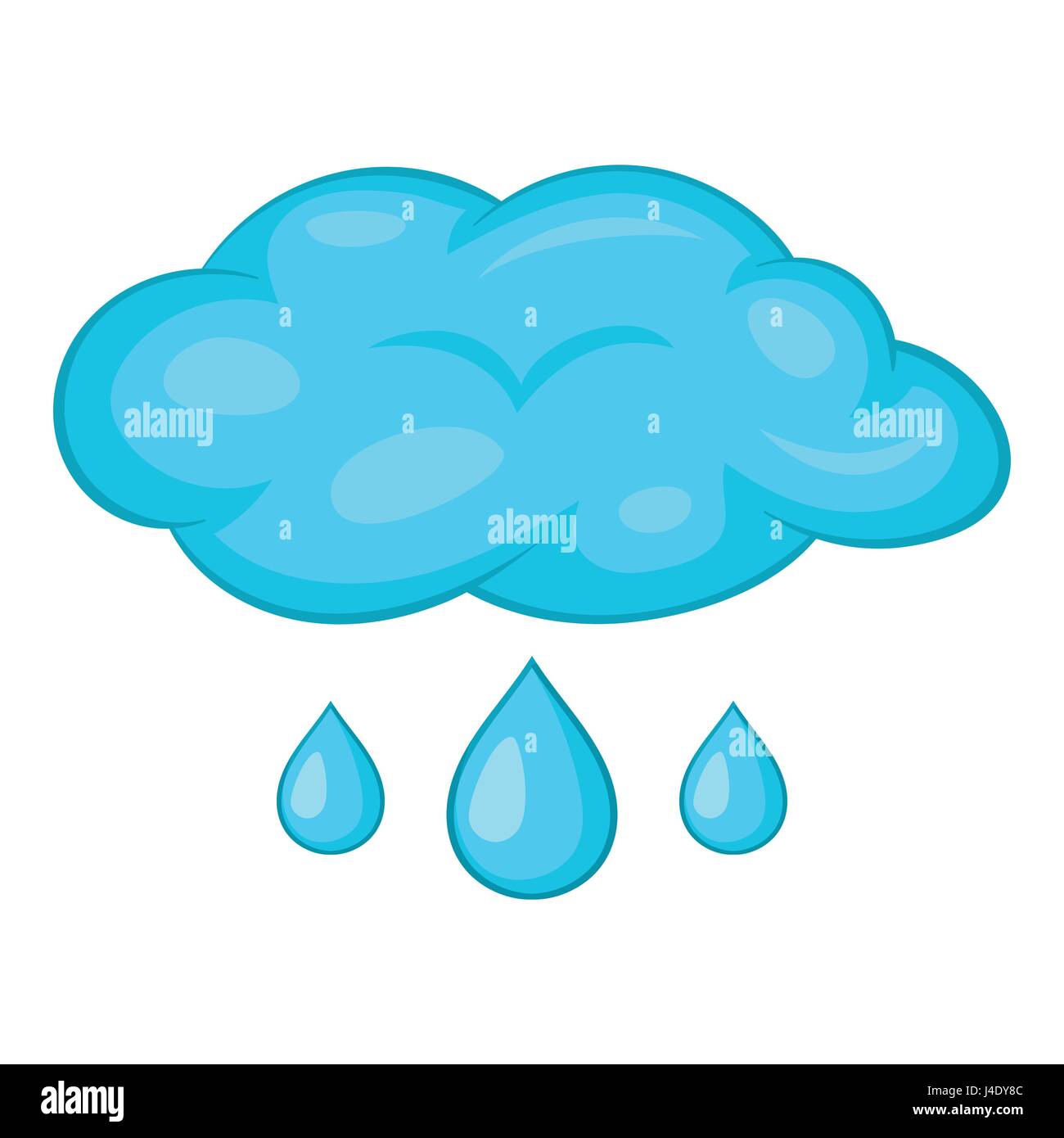 Clouds and rain icon, cartoon style Stock Vector Image & Art - Alamy