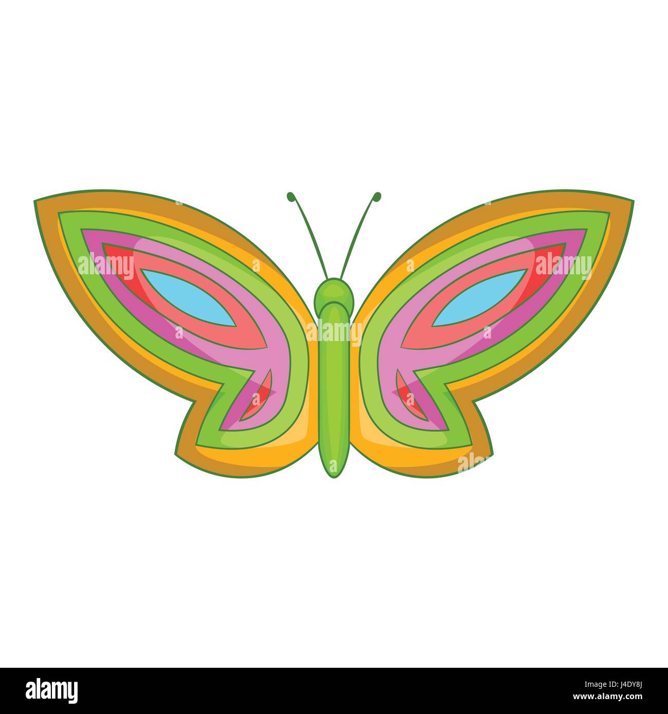 Beautiful butterfly icon, cartoon style Stock Vector Image & Art - Alamy