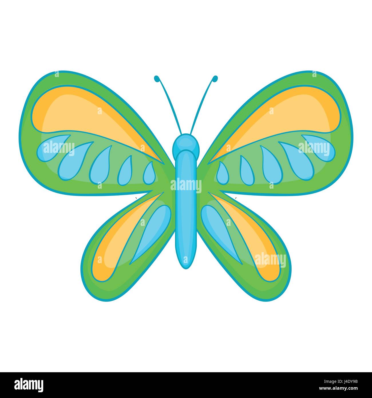 Butterfly with small wings icon, cartoon style Stock Vector Image & Art ...