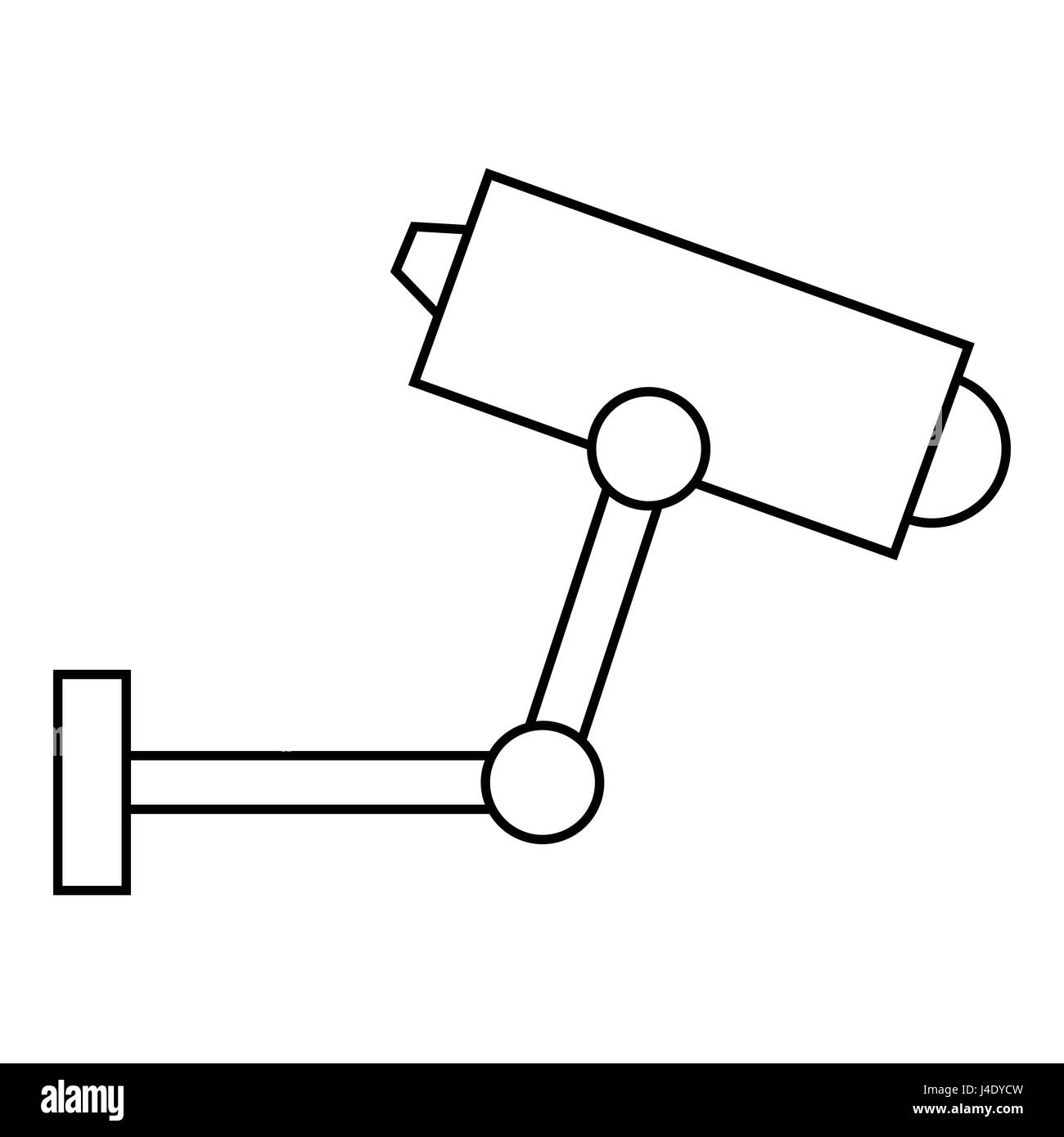 CCTV camera icon, outline style Stock Vector Image & Art - Alamy