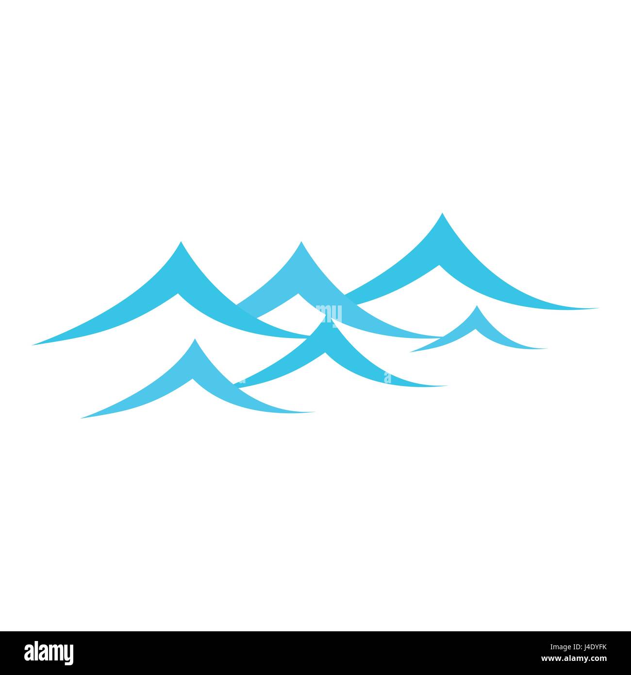 Little sea waves icon, cartoon style Stock Vector Image & Art - Alamy