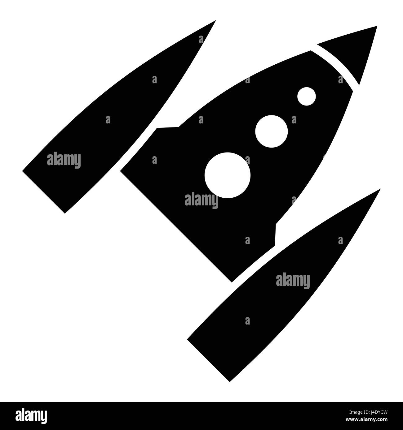 Space rocket icon, simple style Stock Vector Image & Art - Alamy
