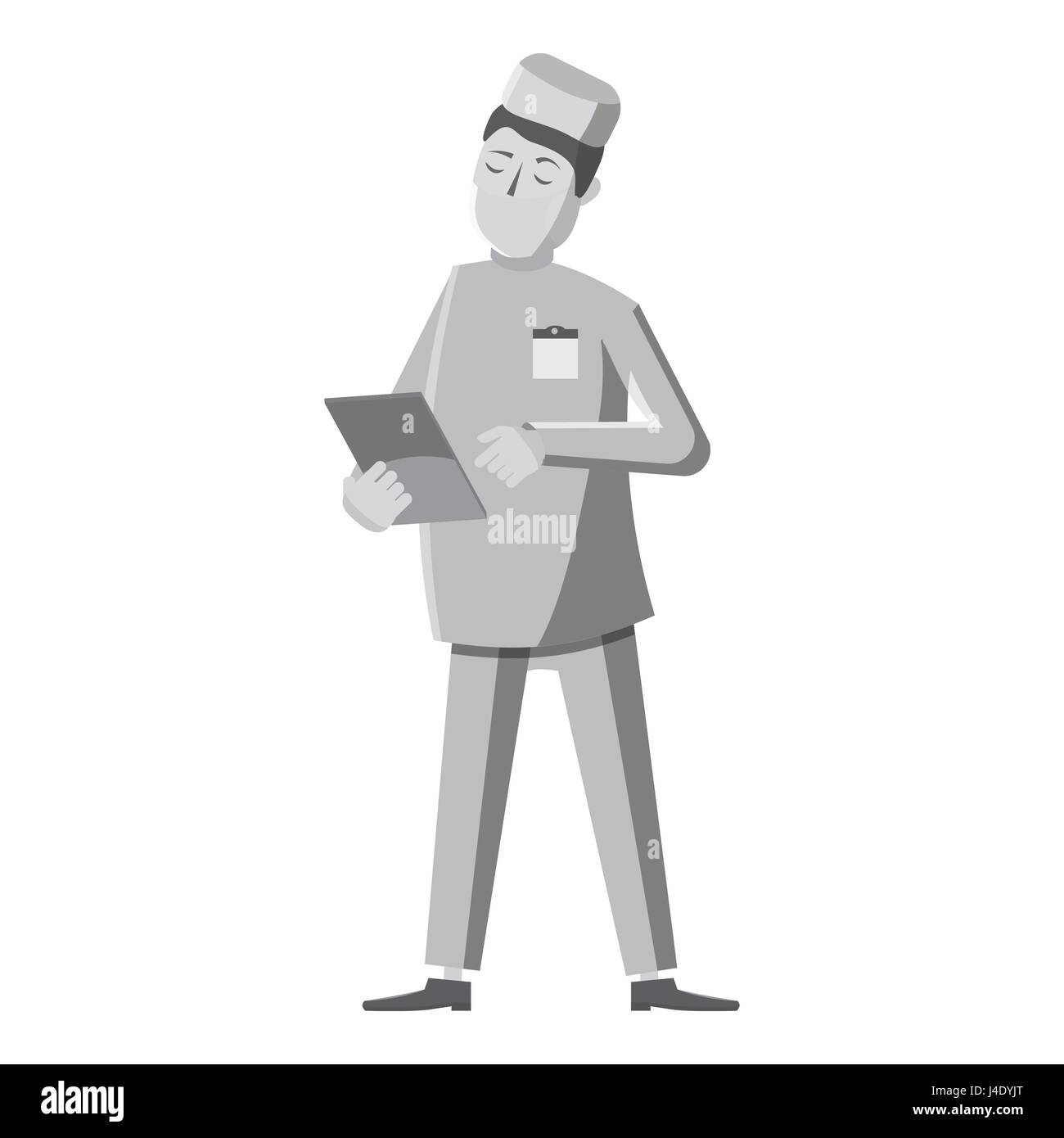 Doctor icon, gray monochrome style Stock Vector Image & Art - Alamy