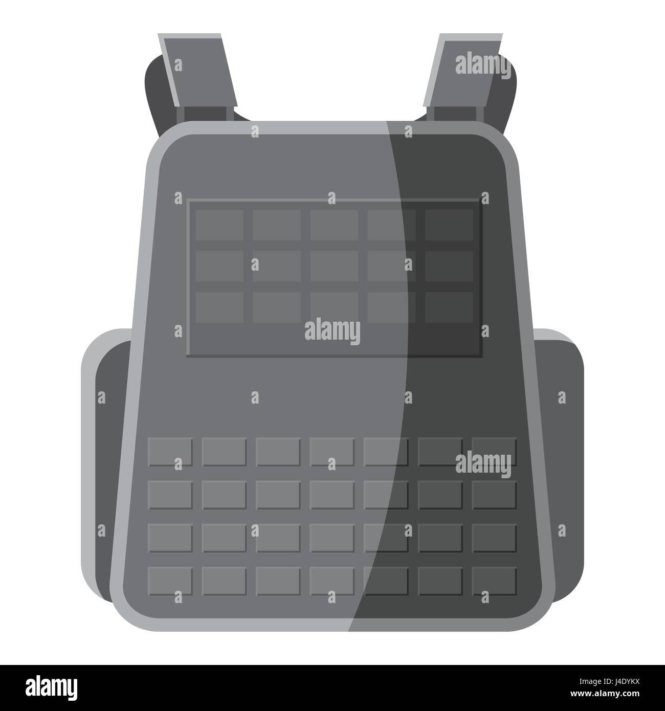 Military backpack icon, gray monochrome style Stock Vector Image & Art ...