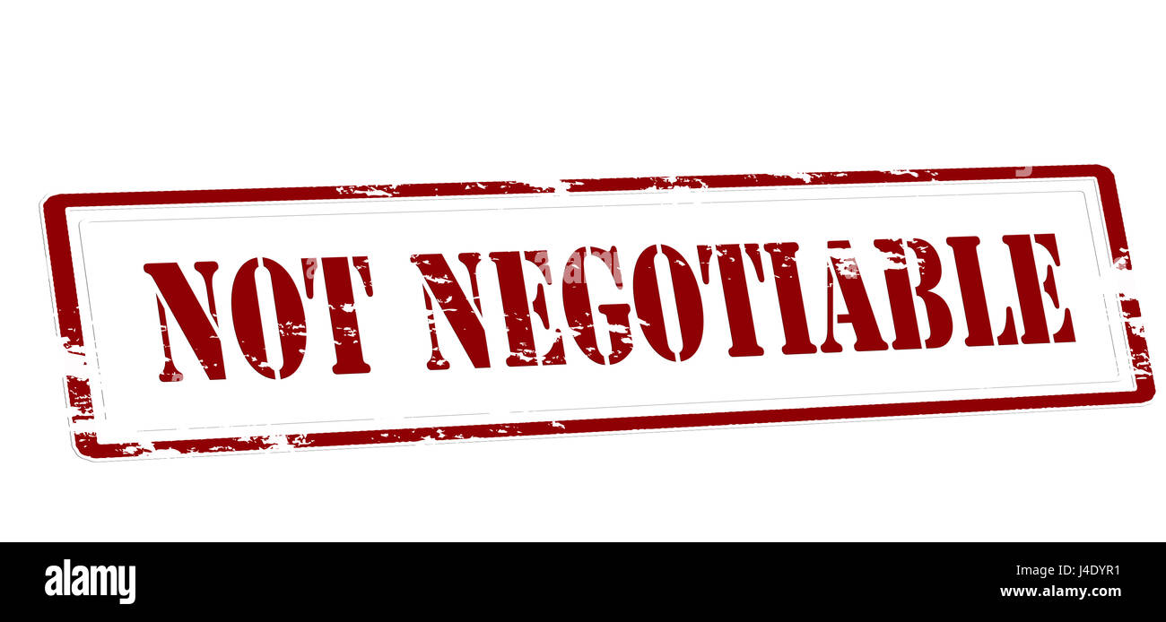 Stamp with text not negotiable inside, vector illustration Stock Photo ...