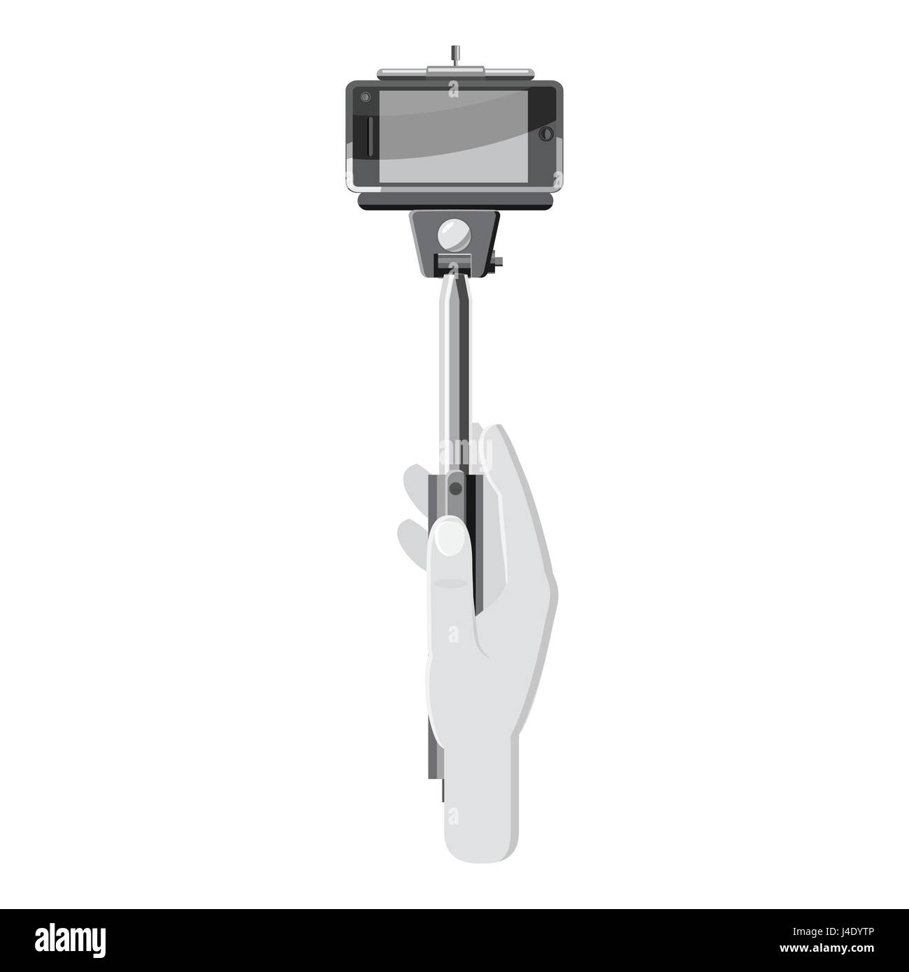 Holding selfie stick Stock Vector Images - Alamy