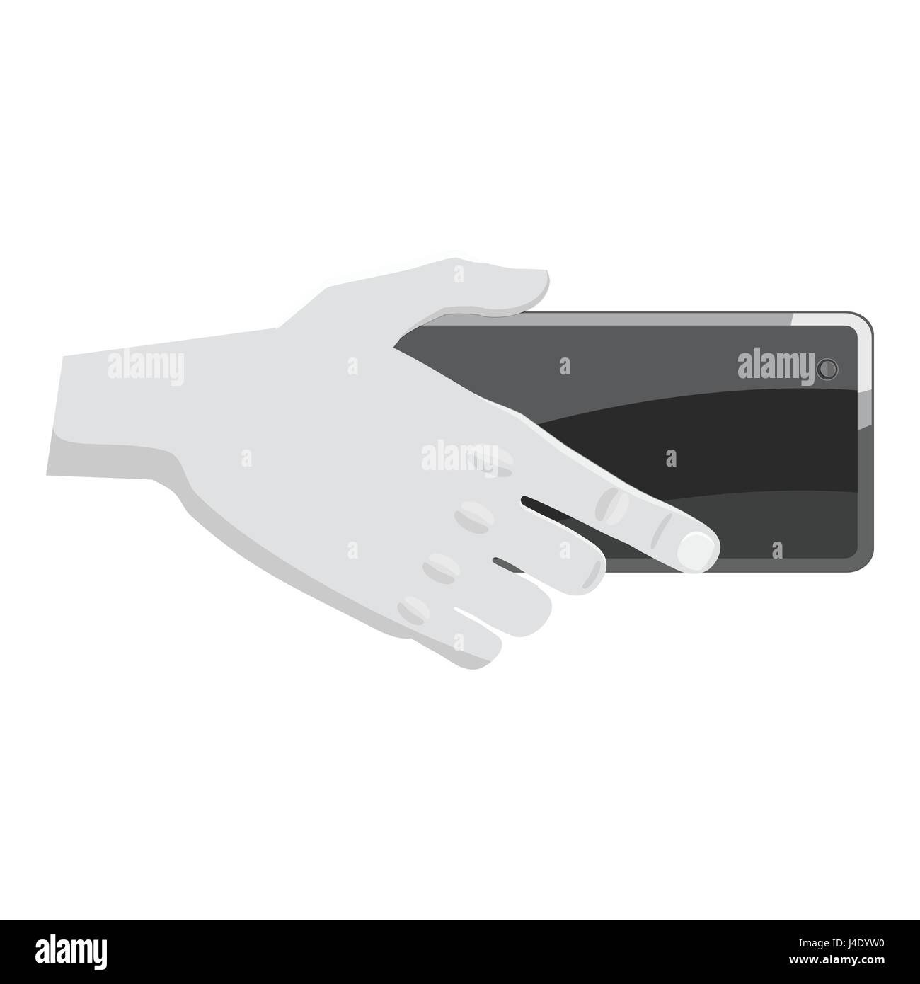 Hand holding mobile phone icon Stock Vector Image & Art - Alamy