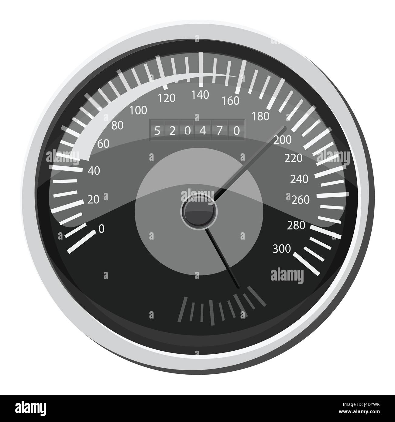 Car speedometer icon, gray monochrome style Stock Vector Image & Art ...