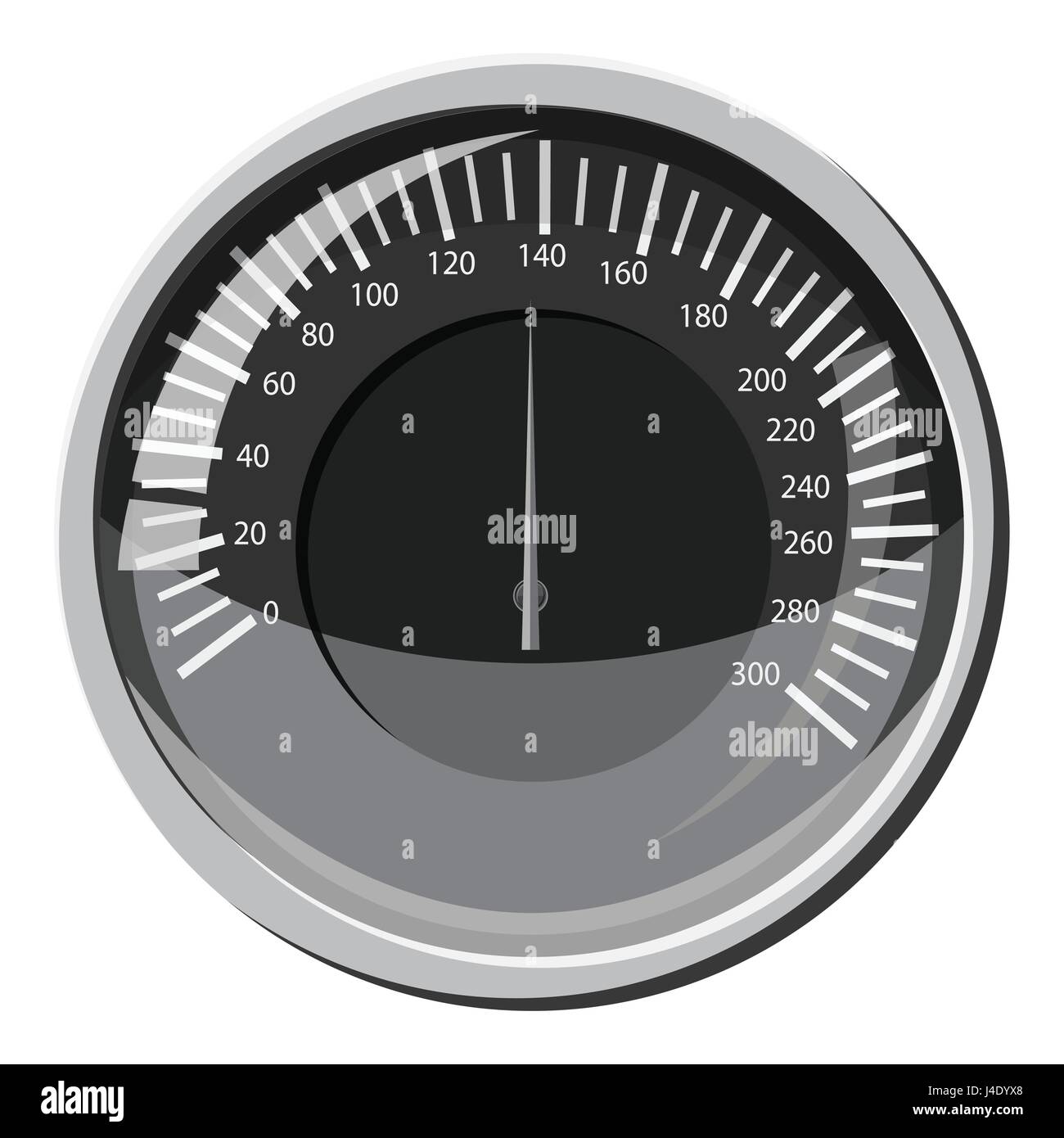 Automobile speedometer icon, gray monochrome style Stock Vector Image ...