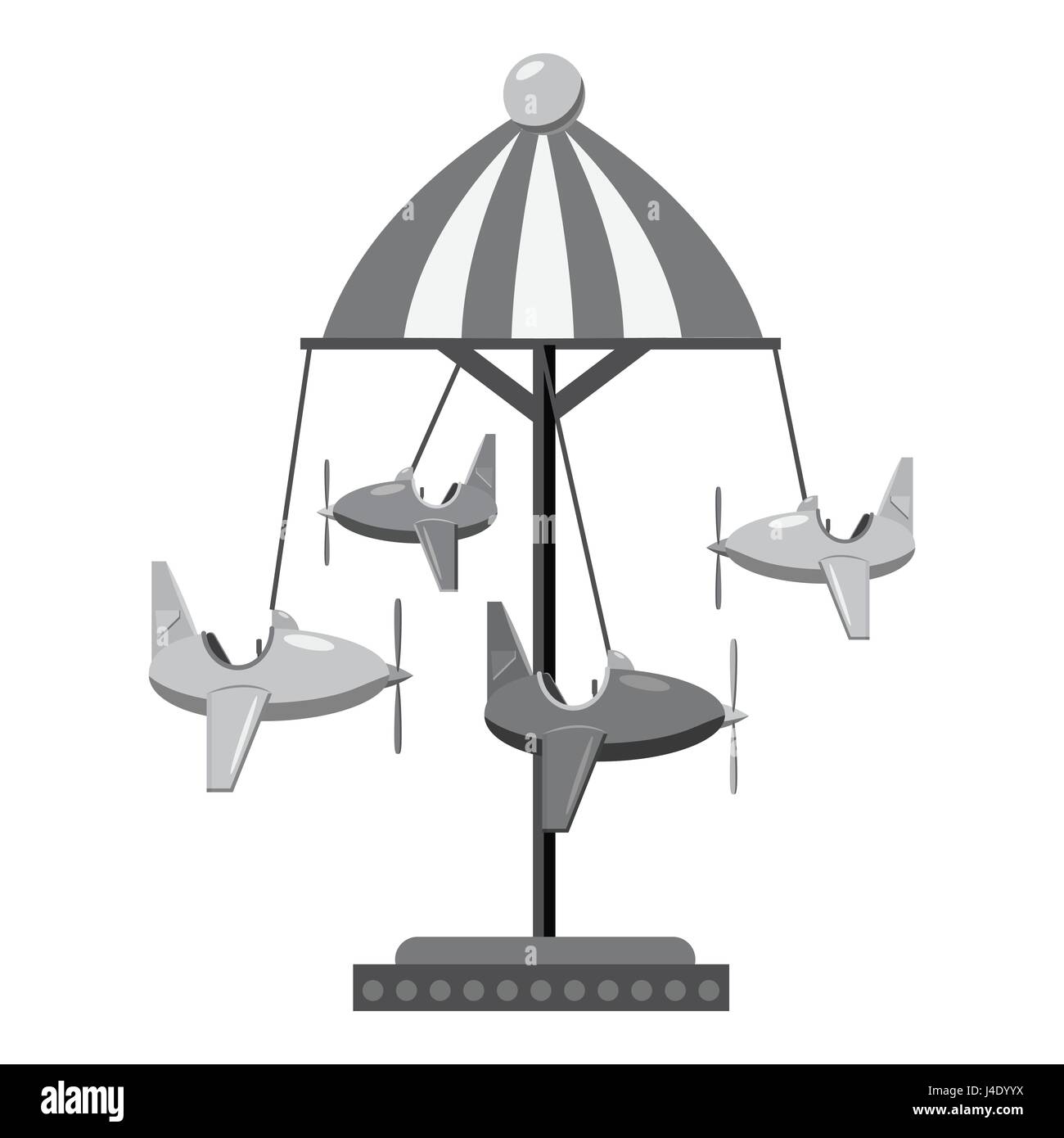 Childrens carousel with planes icon Stock Vector Image & Art - Alamy