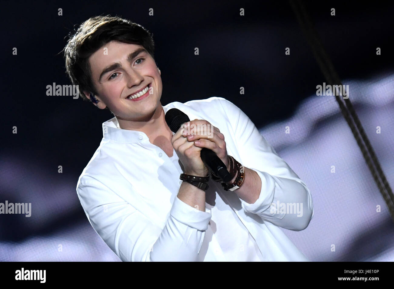 Kiev, Ukraine. 11th May, 2017. Brendan Murray representing Ireland with ...