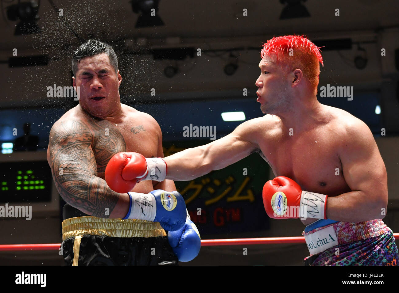 Tokyo, Japan. 8th May, 2017. (L-R) Herman Ene-Purcell (AUS), Kyotaro ...