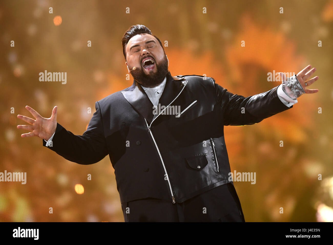 Kiev, Ukraine. 11th May, 2017. Jacques Houdek sings "My Friend" for ...