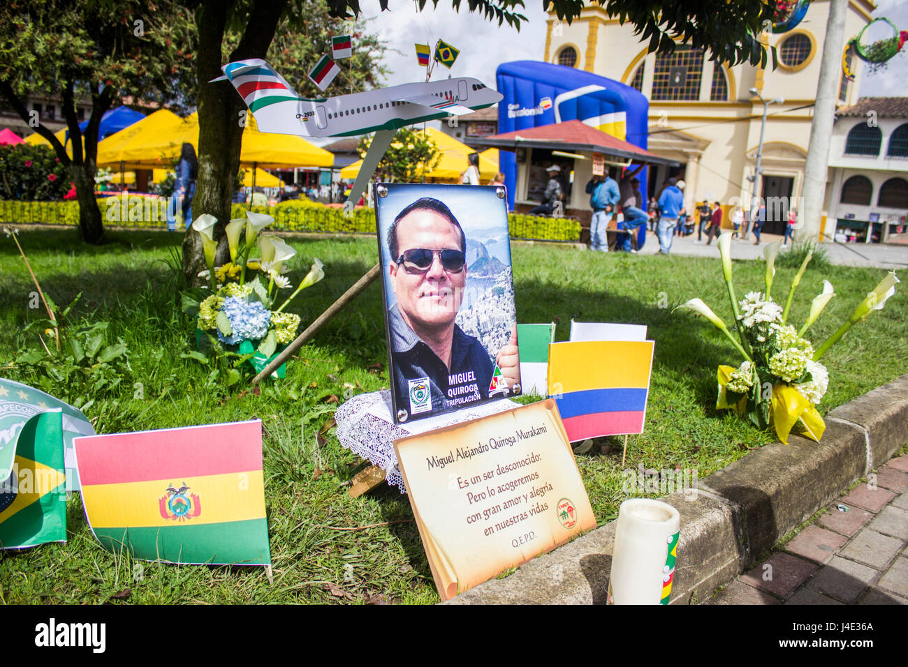 One of the dead of the tragedy of LaMia Flight 2933 Stock Photo - Alamy