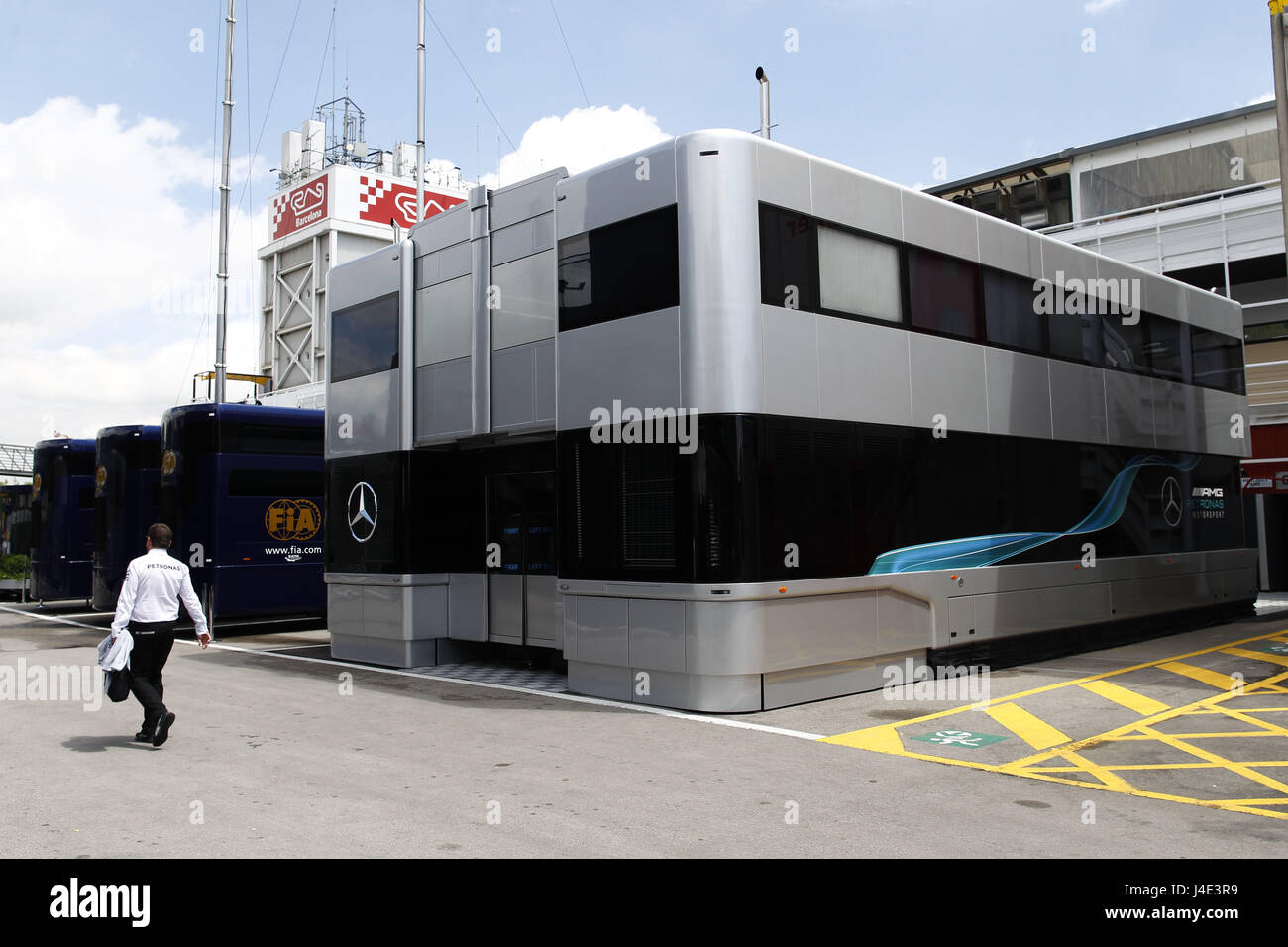 F1 motorhome hi-res stock photography and images - Alamy