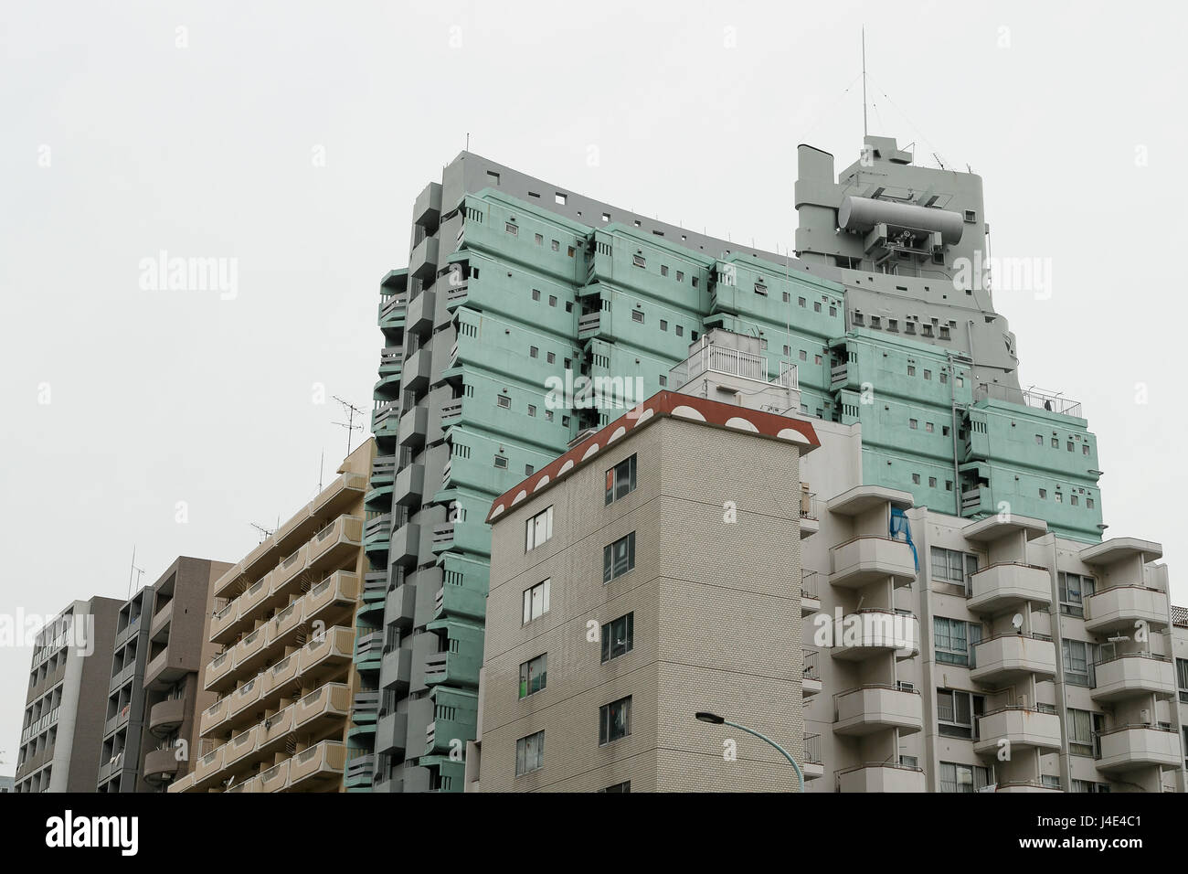Tokyo, Japan. 12th May, 2017. A general view of Gunkan Higashi-Shinjuku ...