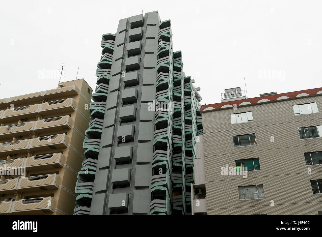 Tokyo, Japan. 12th May, 2017. A general view of Gunkan Higashi-Shinjuku ...
