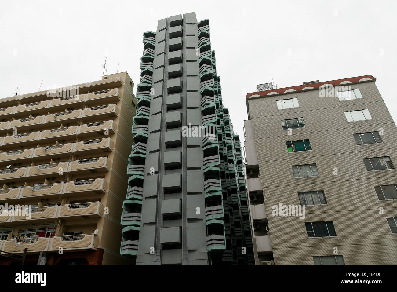 Tokyo, Japan. 12th May, 2017. A general view of Gunkan Higashi-Shinjuku ...