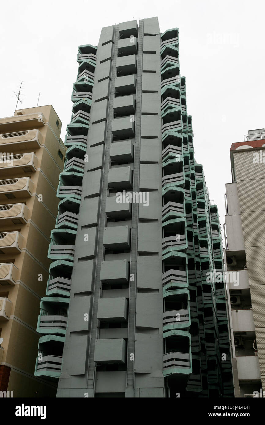 Tokyo, Japan. 12th May, 2017. A general view of Gunkan Higashi-Shinjuku ...
