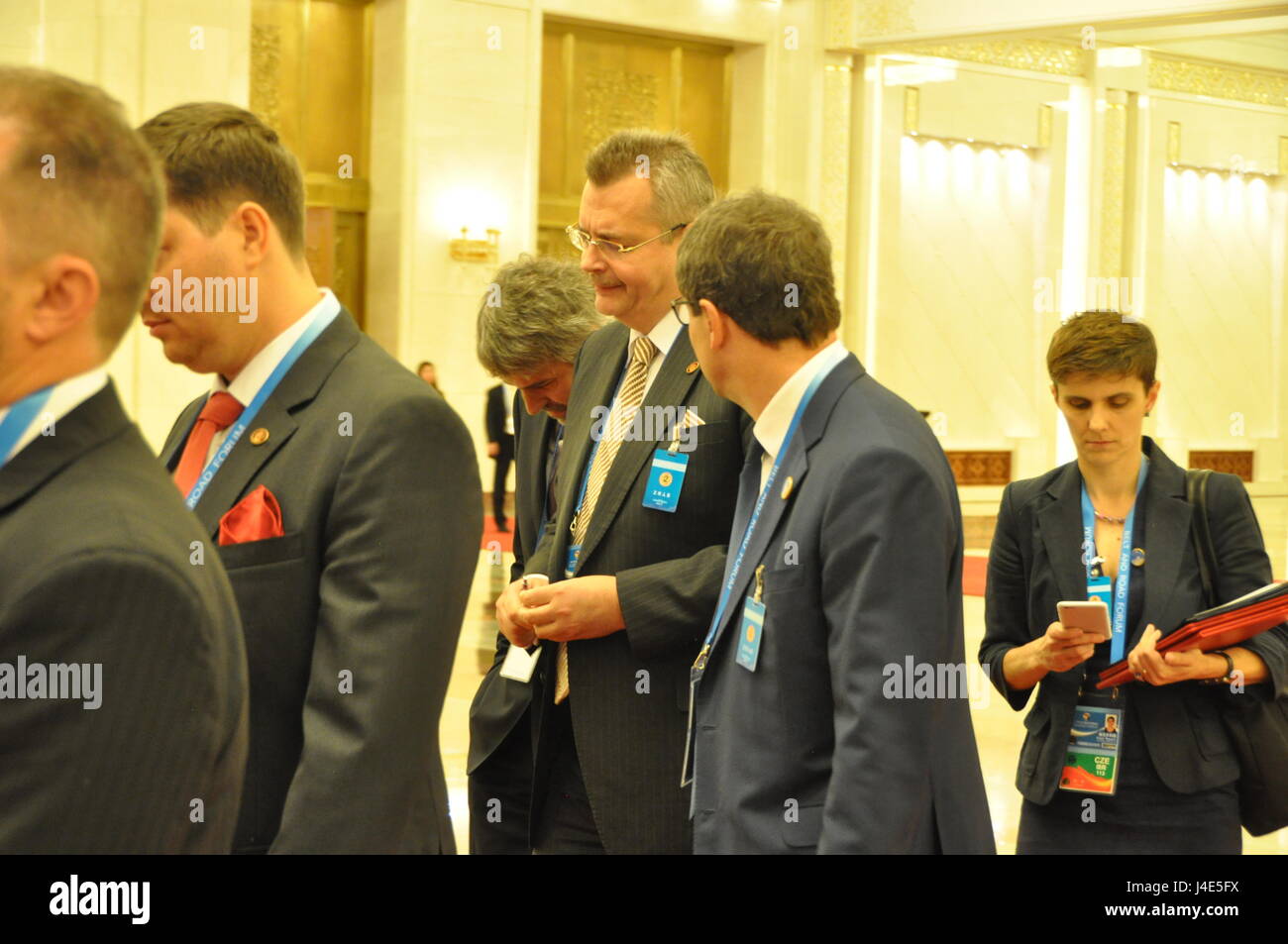 Peking, China. 12th May, 2017. The Czech Republic's richest man ...