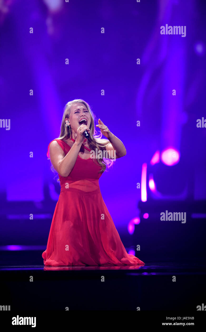 Kiev, Ukraine. 12th May, 2017. Anja Nissen representing Denemark ...