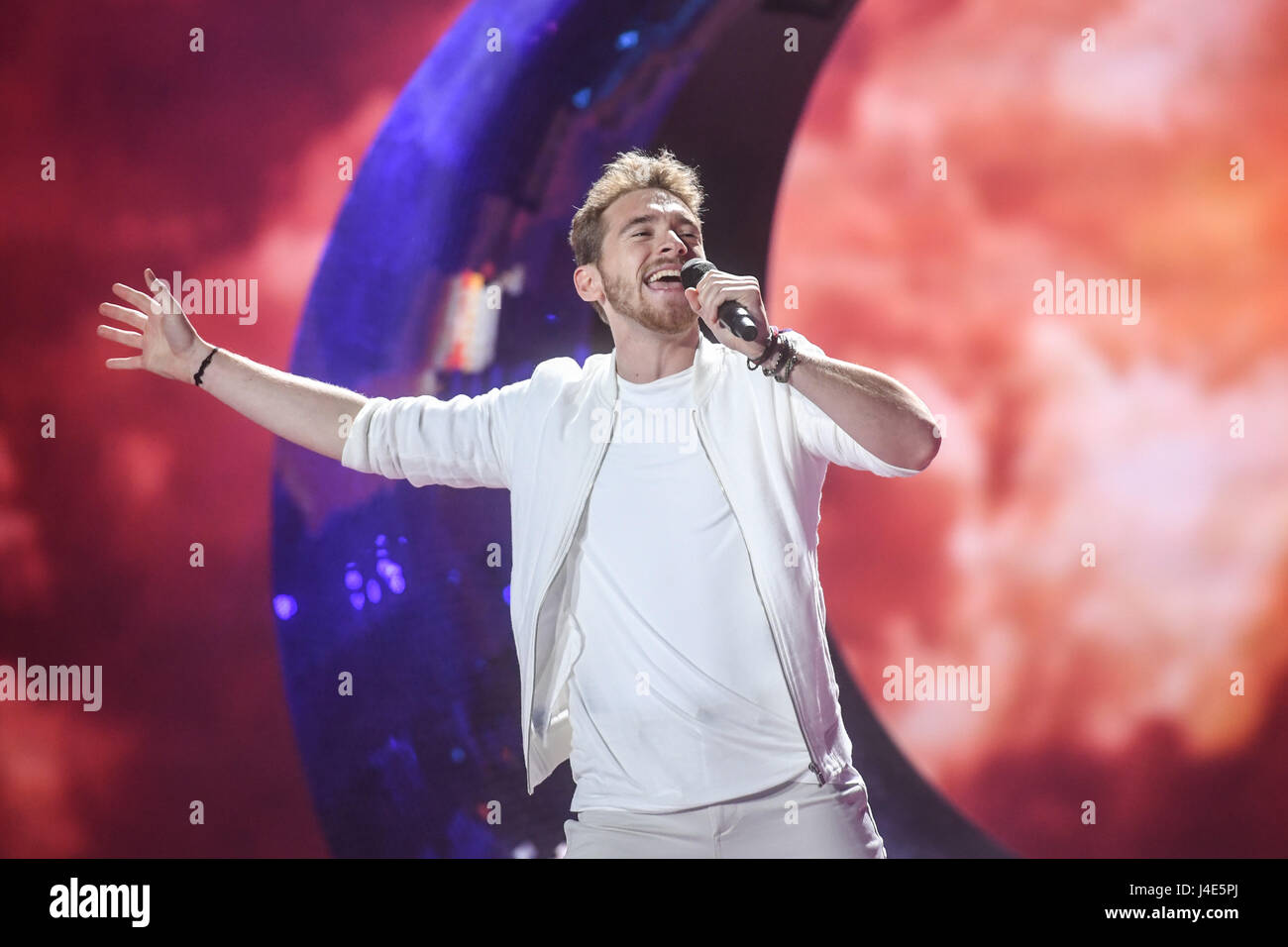 Kiev, Ukraine. 12th May, 2017. Nathan Trent representing Austria ...