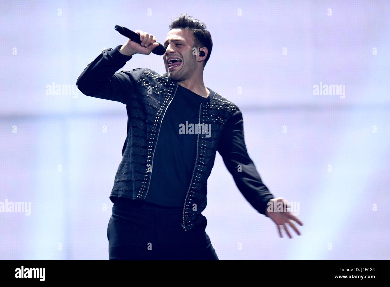 Kiev, Ukraine. 12th May, 2017. Hovig Demirjian representing Cypress ...