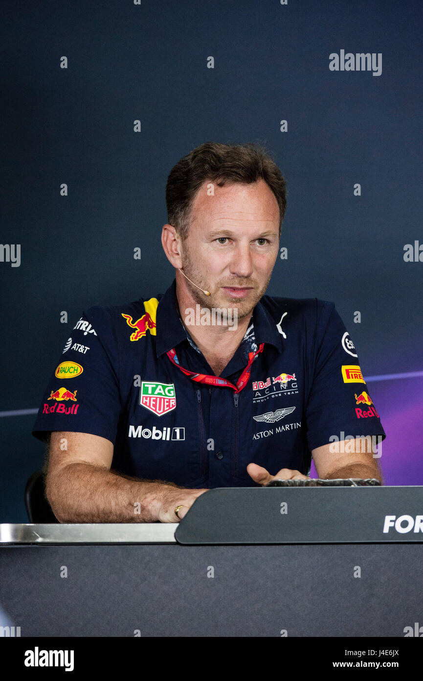 Barcelona, Spain. 12 May, 2017. Christian Edward Johnston Horner, Team ...