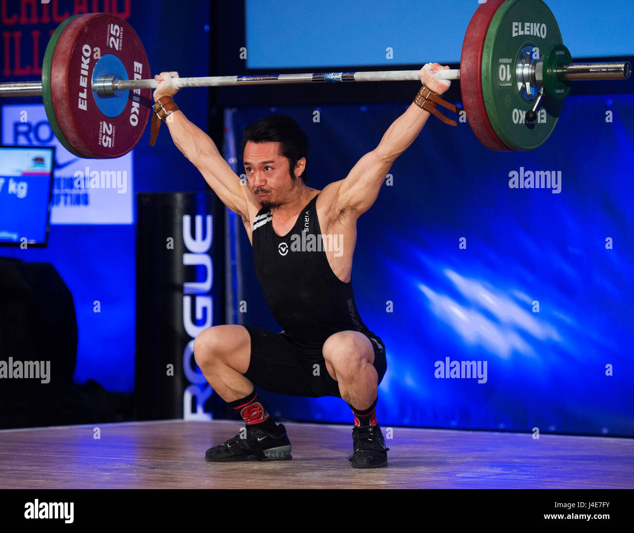 Lombard, Illinois, USA. 12th May, 2017. Andrew Cheung competes in the ...