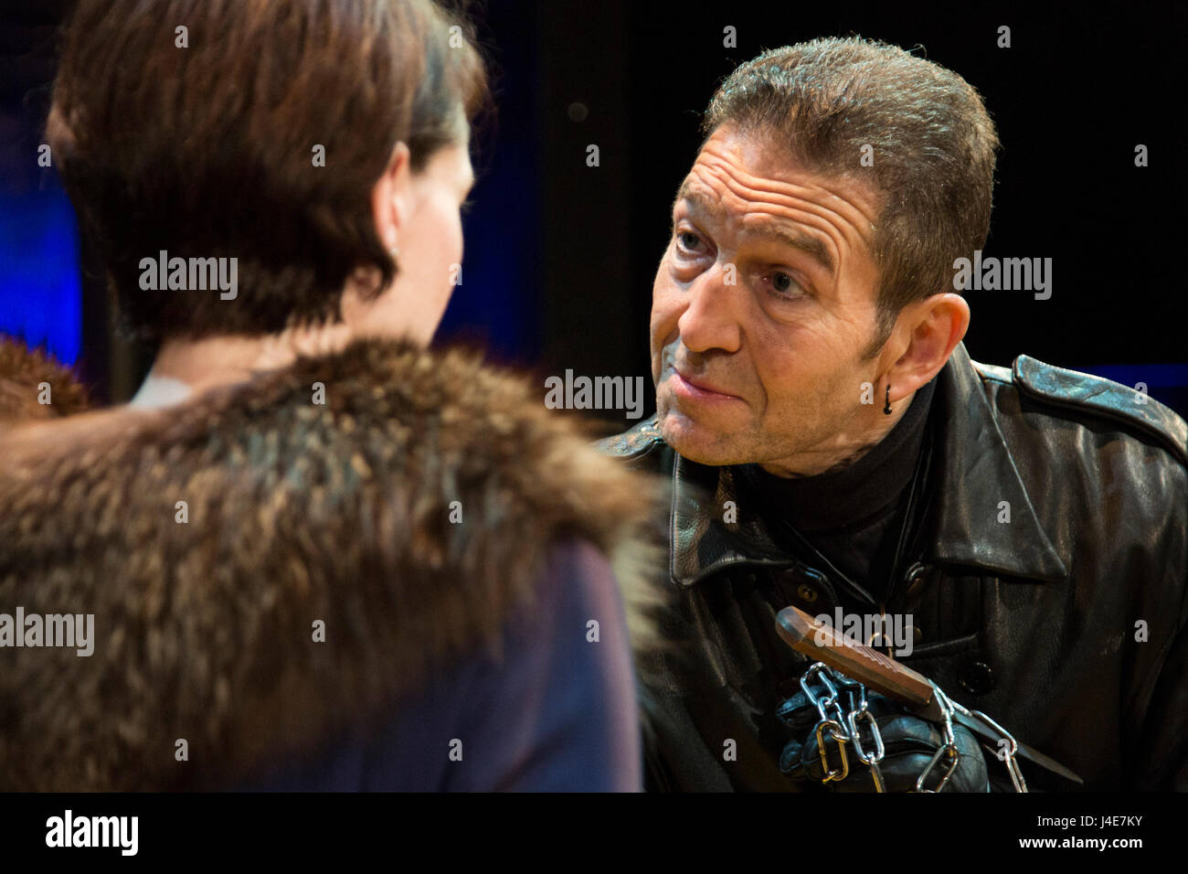 London, UK. 12 May 2017. Greg Hicks (Richard III), Georgina Rich (Lady ...