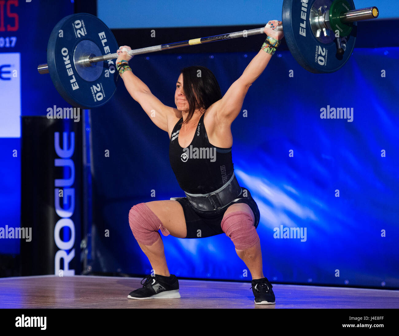 May 12, 2017: Meghan Valentine competes in the Womens 48kg. class at ...