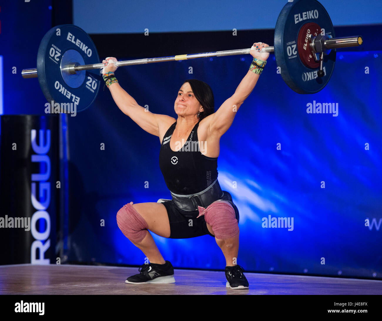 May 12, 2017: Meghan Valentine competes in the Womens 48kg. class at ...