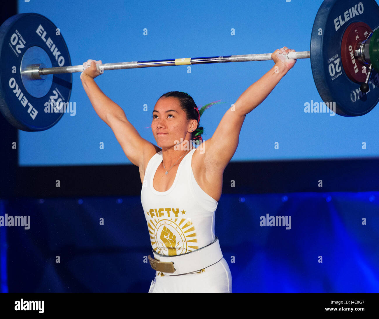 May 12, 2017: Stacia Al-Mahoe competes in the Womens 48kg. class at the ...