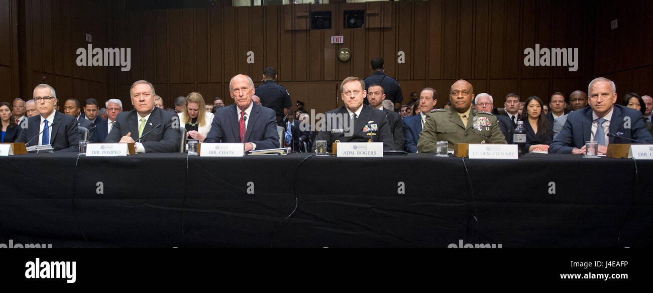 From left to right: Andrew McCabe, Acting Director of the Federal ...