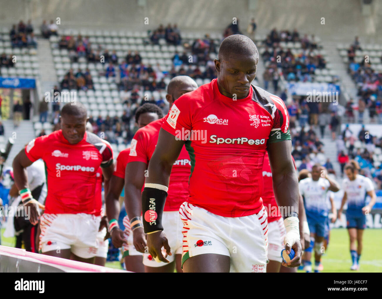 Paris, France. 13th May 2017. Kenya captain Andrew Amonde after their ...