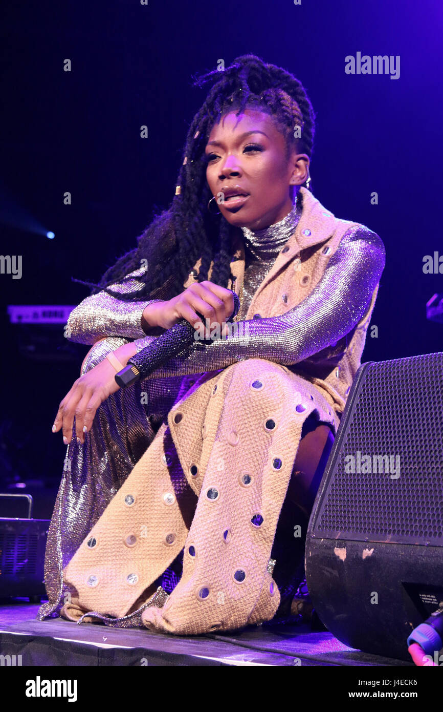 Brooklyn, NY, USA. 12th May, 2017. Brandy performs during the 2nd ...