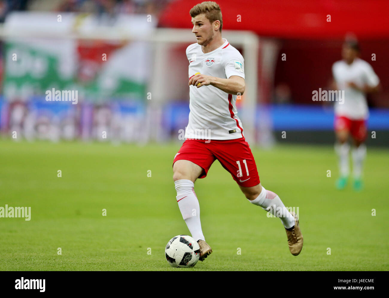 Leipzig, Germany. 13th May, 2017. Leipzig's Timo Werner in action ...