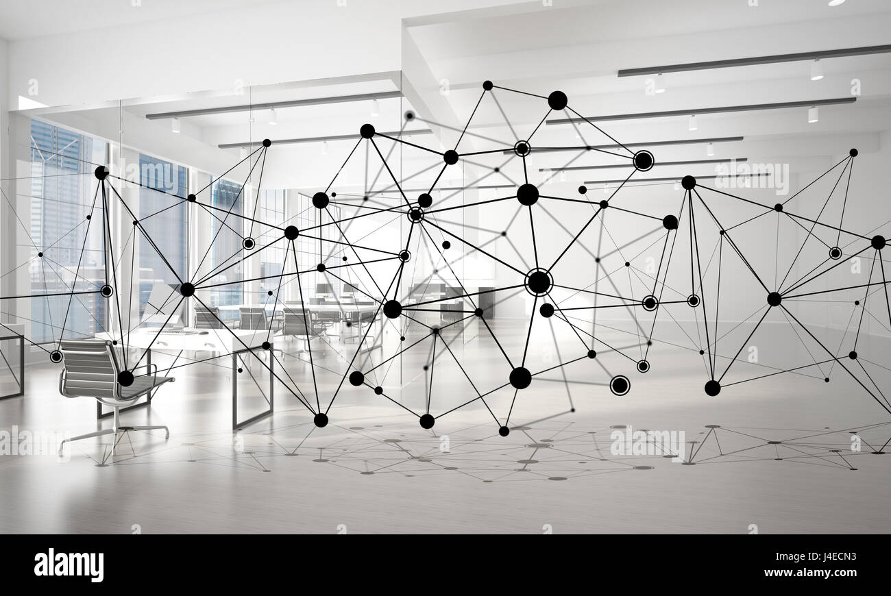 Networking and wireless connection as concept for effective modern ...