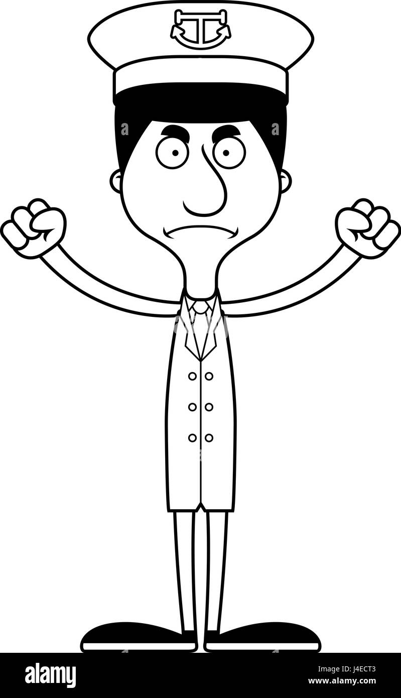 Cartoon boat captain man looking hi-res stock photography and images ...