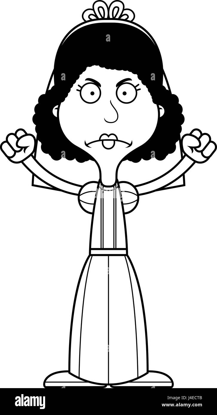 A cartoon bride woman looking angry Stock Vector Image & Art - Alamy