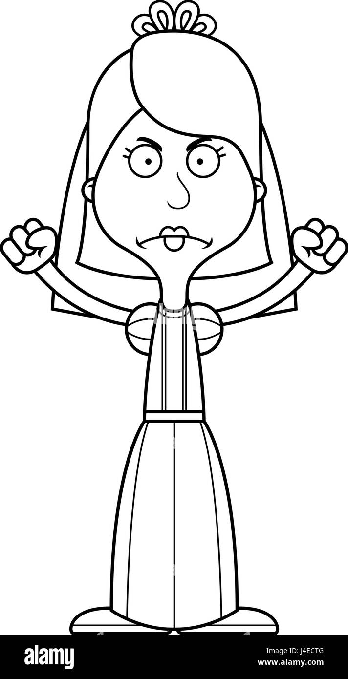 A cartoon bride woman looking angry Stock Vector Image & Art - Alamy
