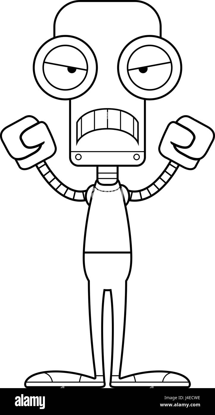 A cartoon robot looking angry Stock Vector Image & Art - Alamy