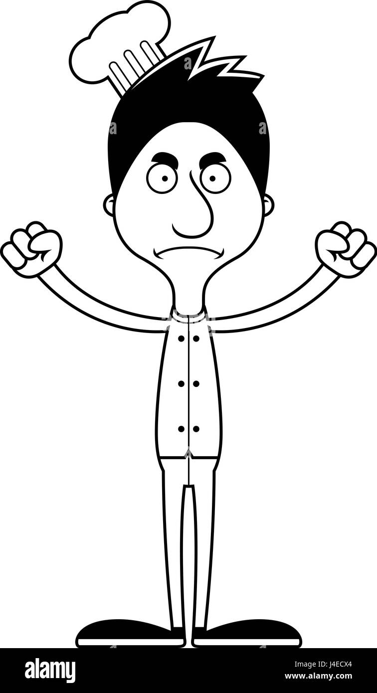 A cartoon chef man looking angry Stock Vector Image & Art - Alamy