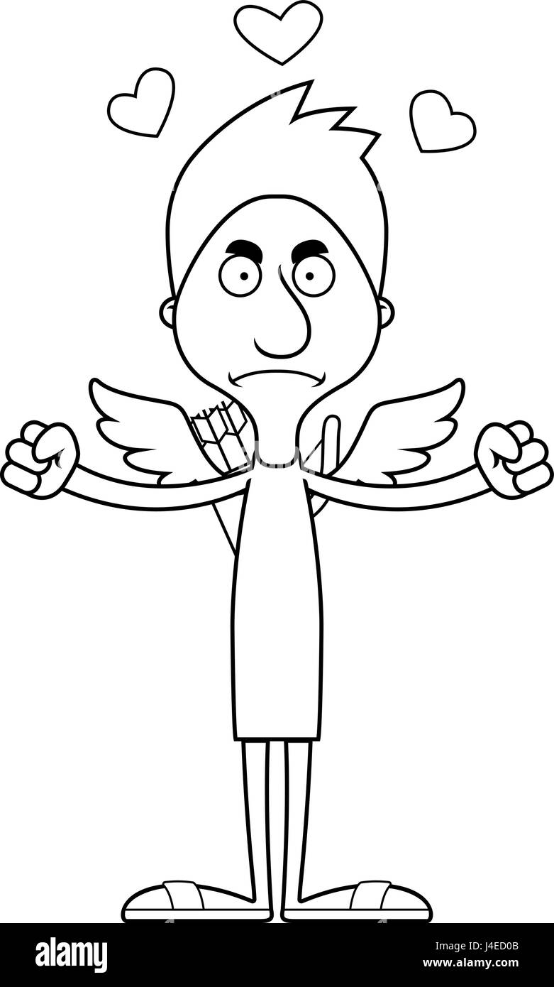 A cartoon cupid man looking angry Stock Vector Image & Art - Alamy
