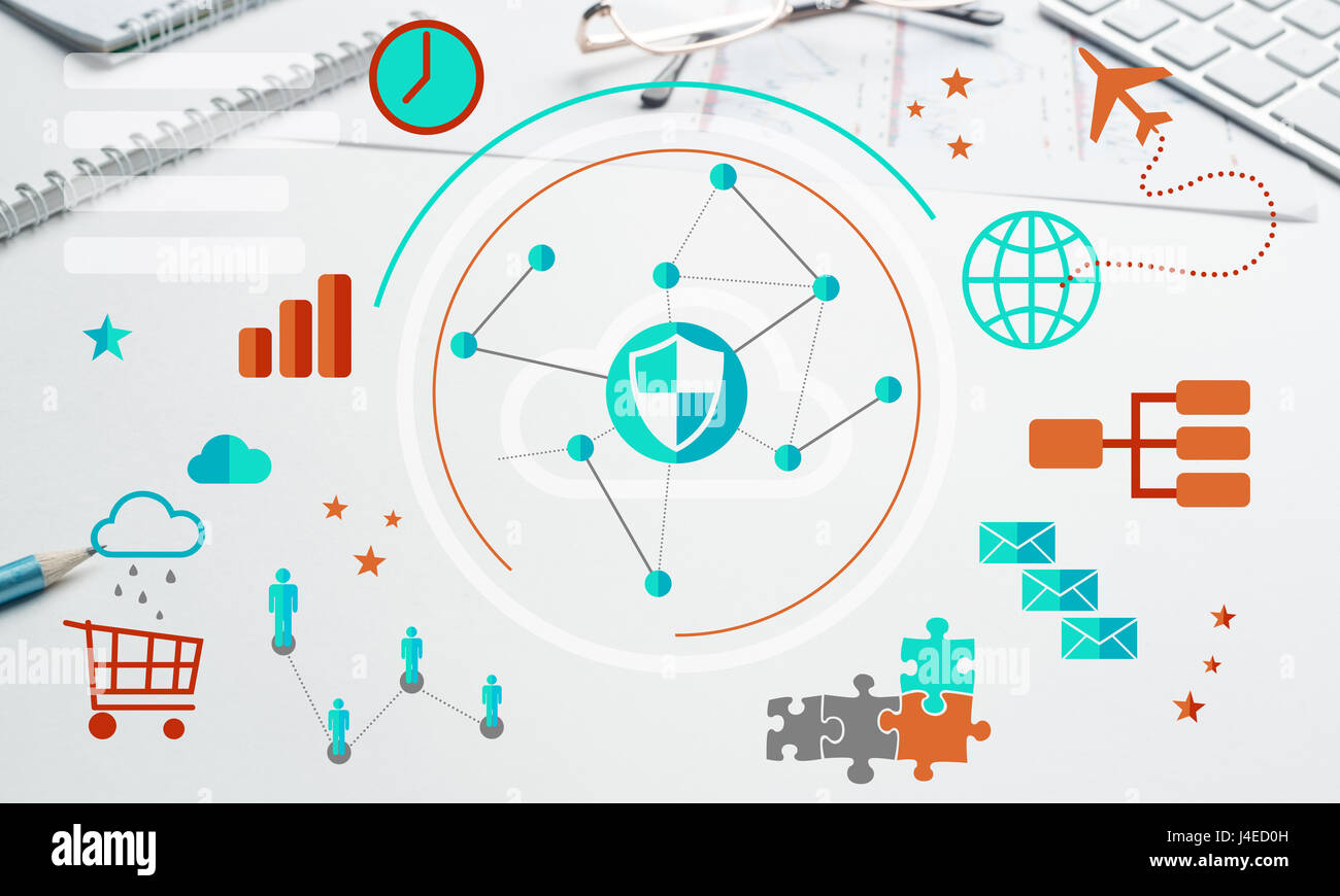 Wireless connection design Stock Photo - Alamy